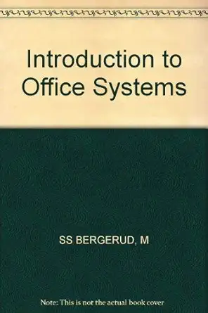 Introduction To Office Systems An Abridgment Of Word And Information ...