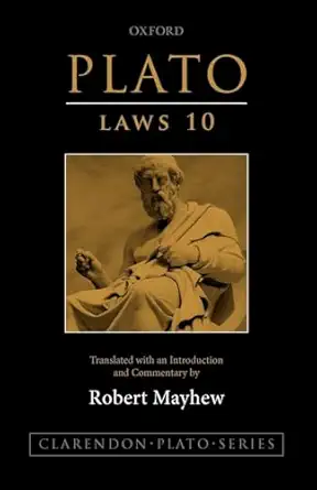 Plato Laws 10 Translated With An Introduction And Commentary Paper Laws ...