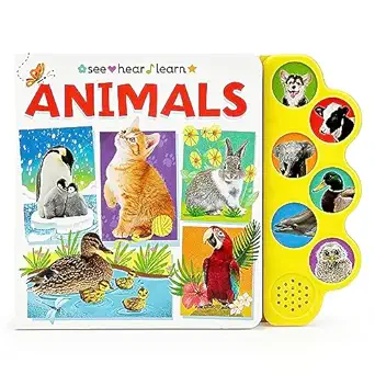 Animals Listen To Animal Sounds A See Hear And Learn Sound Book 1st ...