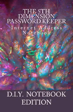 The 5th Dimension Password Keeper D I Y Internet Address Organizer 1st Edition Pipkins ...