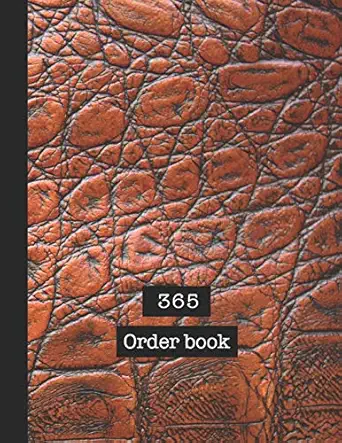 365 Order Book Basic Order Book The Large Record Book To Keep Track Of ...