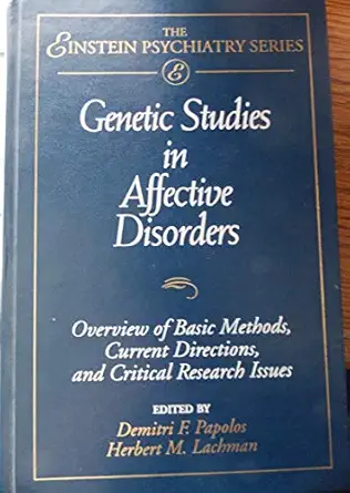 Genetic Studies In Affective Disorders Overview Of Basic Methods ...
