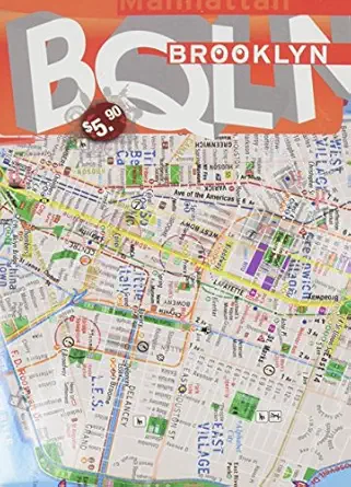 Terramaps Brooklyn Downtwon Manhattan Street Maps Subway Laminated ...