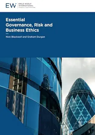 Essential Governance Risk And Business Ethics Nick Blackwell ,Graham ...