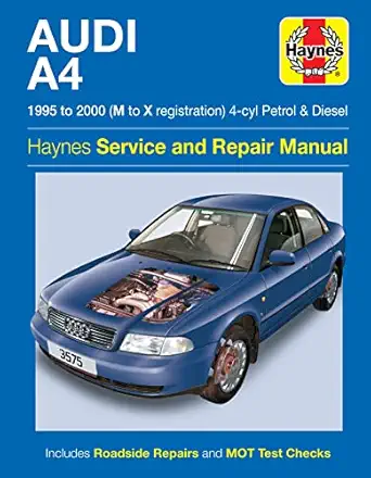 Audi A4 Owners Workshop Manual 95 00 Follow 9781785213793 PDF ...