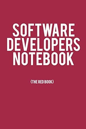 Software Developers Notebook The Red Book Mr Anthony D Reid ...