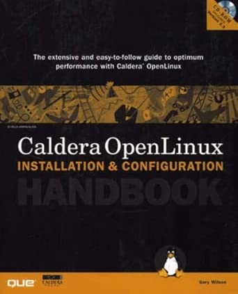 Caldera Openlinux Installation And Configuration Handbook Cd Rom ...