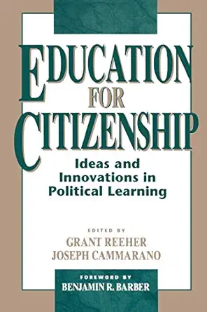 Education For Citizenship Ideas And Innovations In Political Learning ...